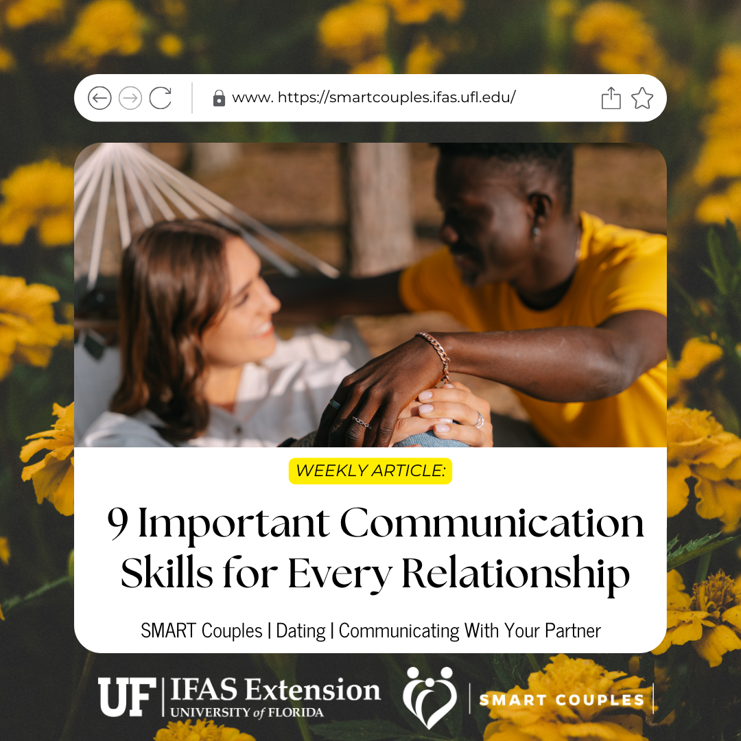 UF/IFAS: The 9 Important Communication Skills for Every Relationship, SMART Couple's Solution to ...
